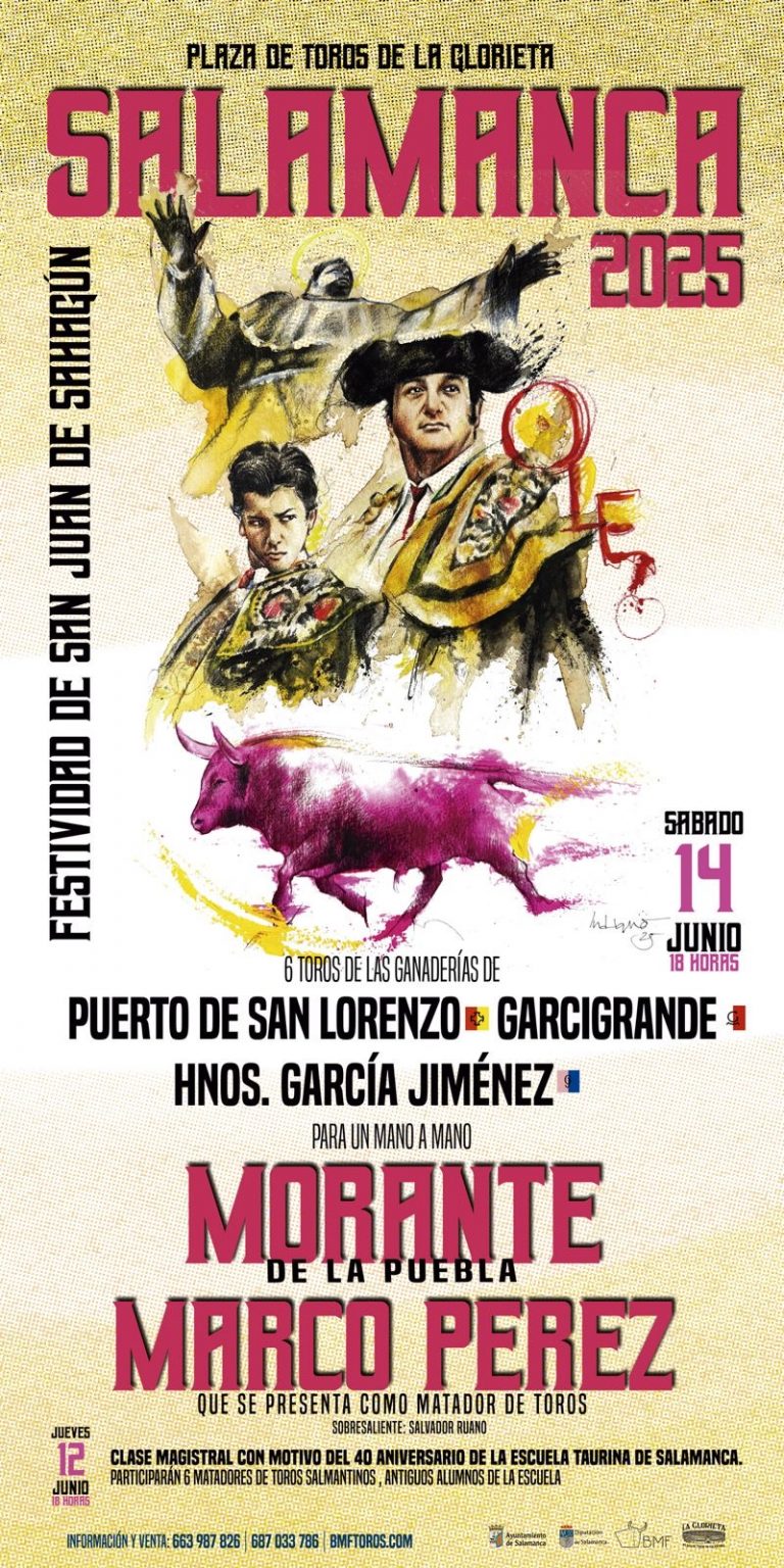 Mano a mano de Morante de la Puebla y Marco Pérez en Salamanca por San ...